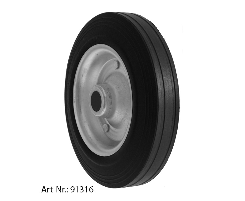 Running wheel 200 x 50 solid rubber | Jockey Wheel, Caravan Jockey ...