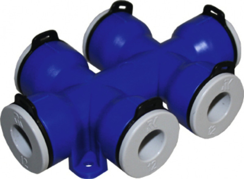 Multiple connector 12mm 1pc | Water Pipe Systems 12mm & 3/8 inch ...