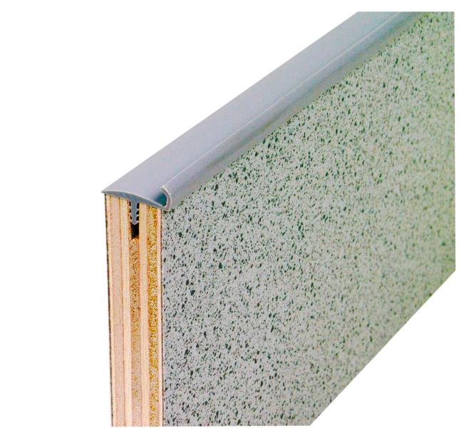 Door edging with lip - medium grey | Edgings & Profiles | Motorhome ...