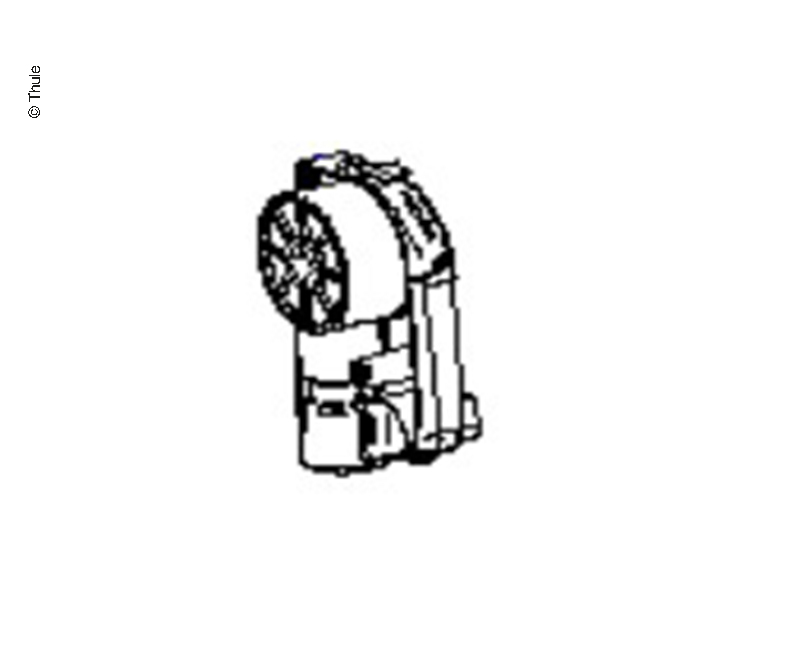 LH Endplate Assy 4900 ant | Spare Parts for Omnistor Awnings, Thule ...