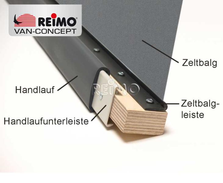 Handlaufprofil grau Meter | Bauteile für Aufstelldach, Hubdach ...