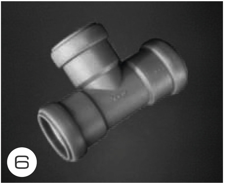 90° T-piece for 28 mm pipes | Waste Water Disposal | Motorhome ...