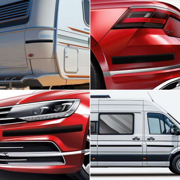 Schutzleistenset Protekt. | Plaque et baguette plastique de protection ...