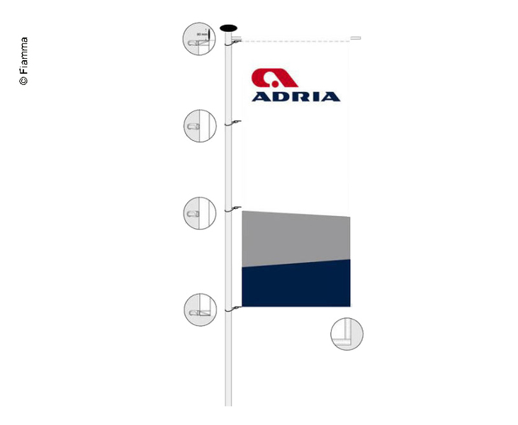 Flag ADRIA 1x2,5m 20 | POS-Material, Banner, Flags | For Retailers ...
