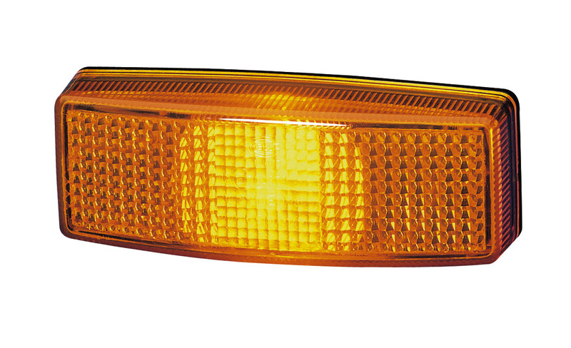 Yellow side marker light (surface-mounted light) | Caravan Marker ...