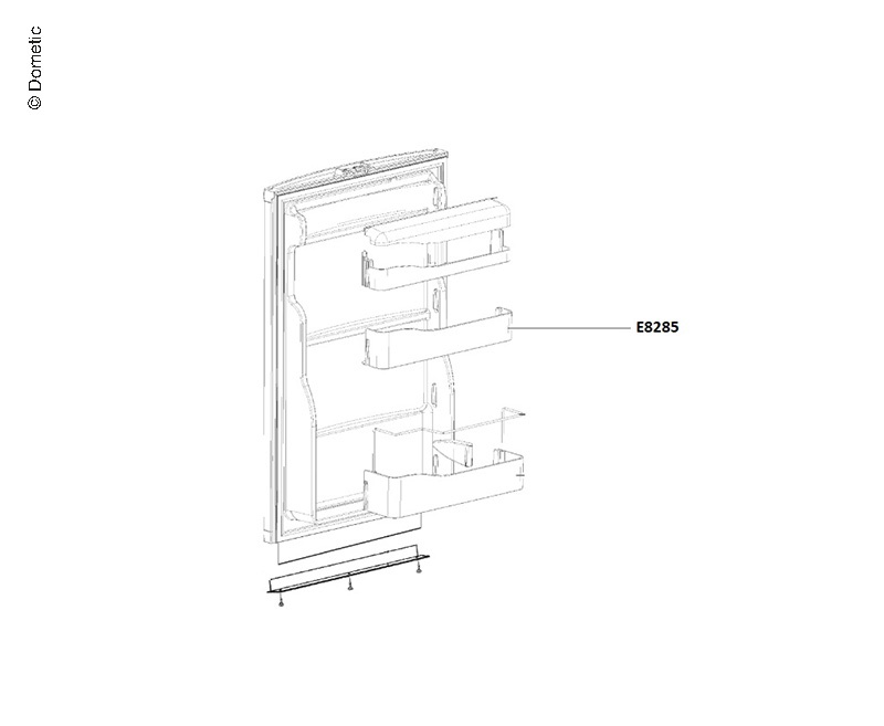 Door compartment middle 200mm | Spare Parts for Dometic Absorption ...