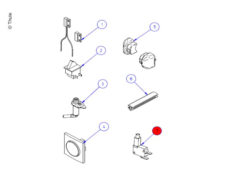 Alarm switch Double Step | Spare Parts for Thule Step Tread, Omnistep ...
