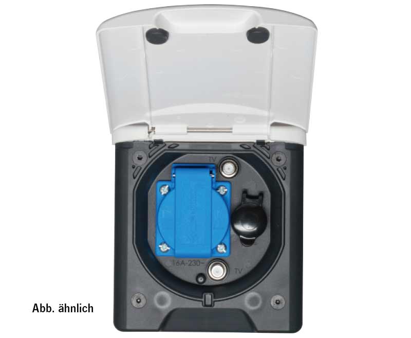 12 V universal awning socket with magnetic lock | External 230V Sockets ...