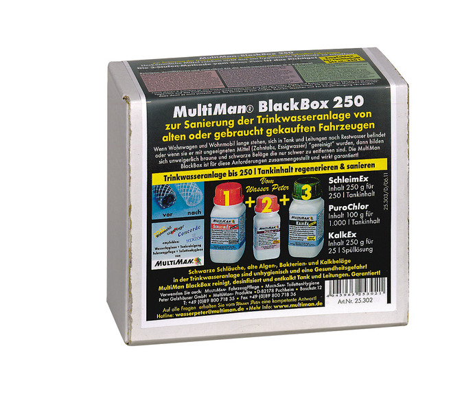 MultiMan BlackBox 250 Wasser-Sanierungsbox | Tankreinigung Wassertank | Wasser, Sanitär ...