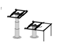 Single column lift table Primero Comfort, 310-670mm, silver grey ...