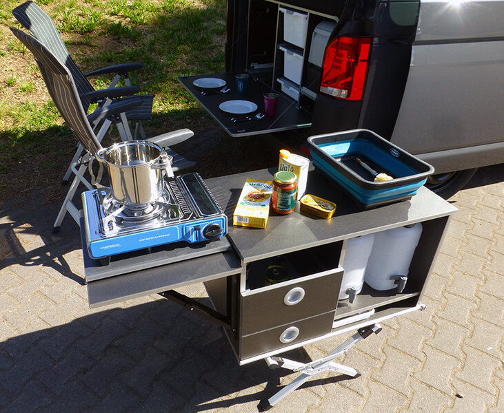 Campingbox L for VW T5/T6, vans and estate cars | Camping Boxes | T5 ...