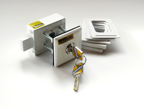 Door security additional lock, built-up | Motorhome Door Locks ...