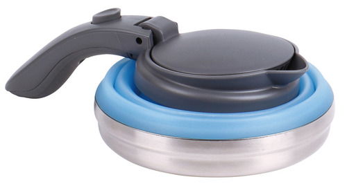 Silicone Folding Kettle - Light Blue | Camping Kettle, Whistling ...
